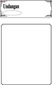 60+ Bingkai Undangan: Nikah, Tahlil, Aqiqah dll (DOWNLOAD)