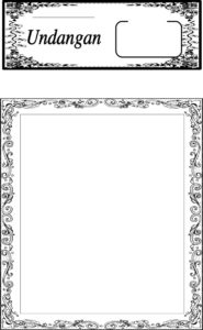 60+ Bingkai Undangan: Nikah, Tahlil, Aqiqah dll (DOWNLOAD)