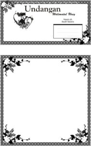 60+ Bingkai Undangan: Nikah, Tahlil, Aqiqah dll (DOWNLOAD)