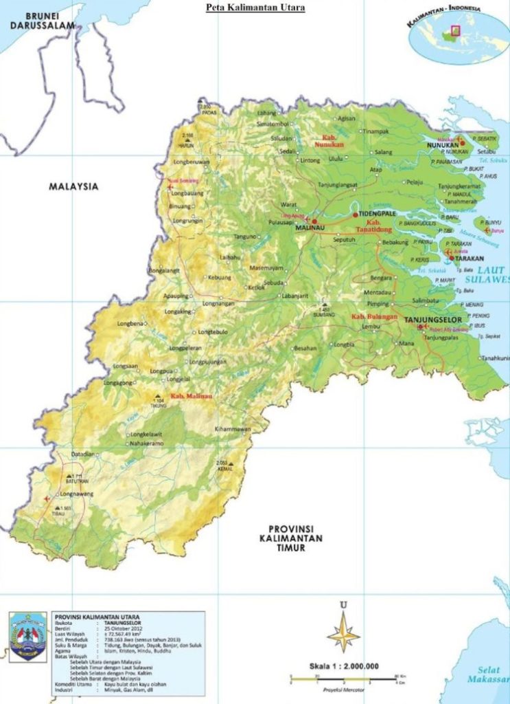 Peta Kalimantan (PULAU, TIMUR, BARAT, TENGAH, SELATAN, UTARA)